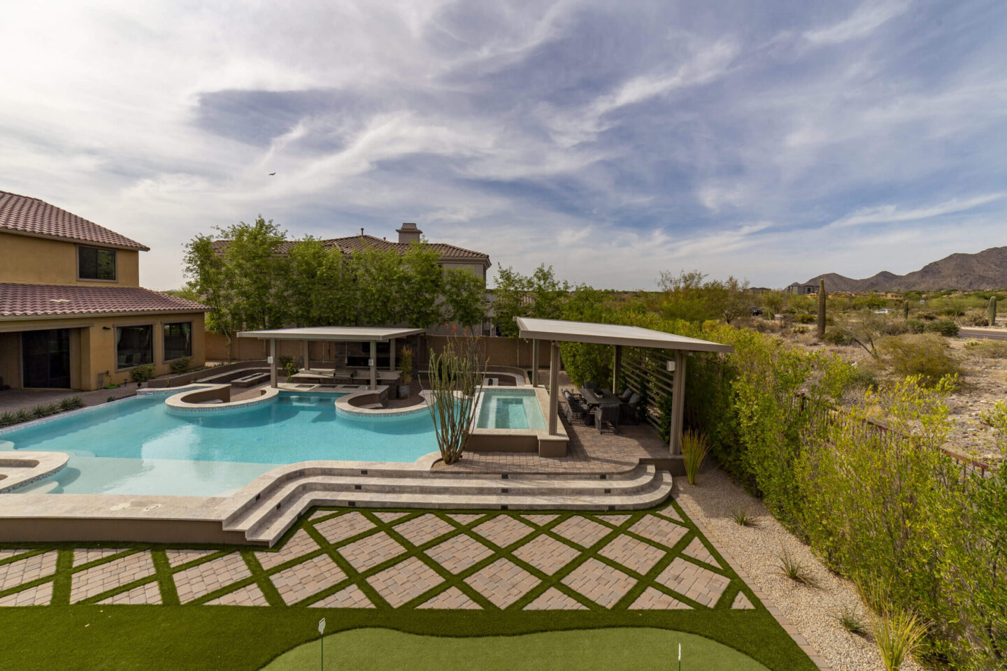 Phoenix Residential Pool Photos by Tribal Waters Custom Pools